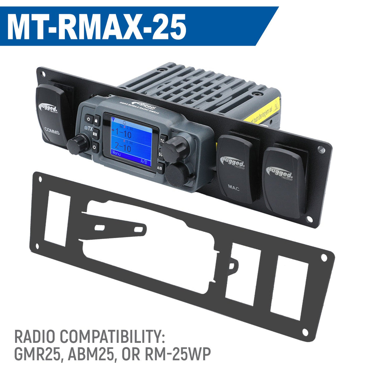 Yamaha Wolverine RMAX Mount for Mobile Radio and Rocker Switches ...
