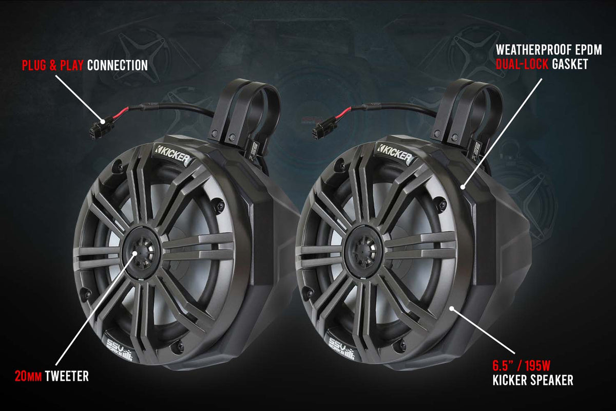 Universal 6.5" Cage-Mounted Speaker Pods – Alpine Designs Offroad